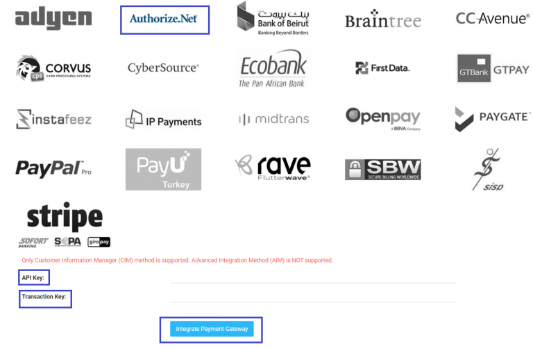 Adding Authorize.Net Payment Gateway - Help Center