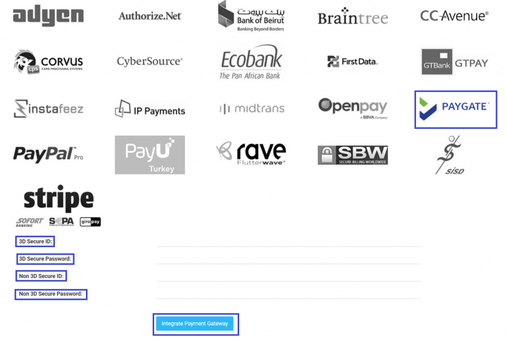 Adding PAYGATE Payment Gateway - Help Center