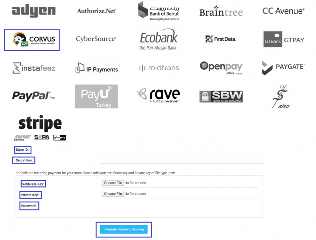 Adding Corvus Pay Payment Gateway - Help Center