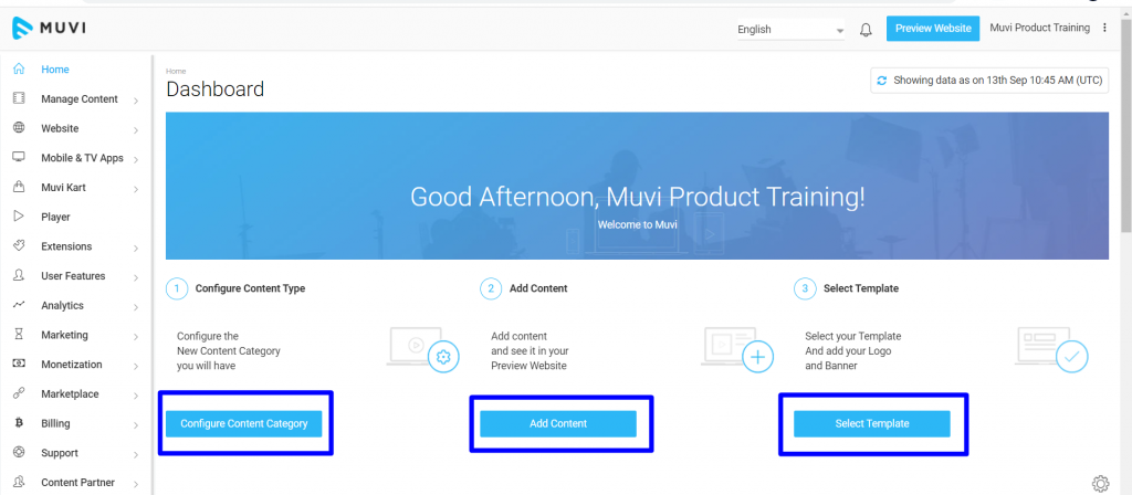 How to Manage Muvi One CMS Dashboard - Help Center