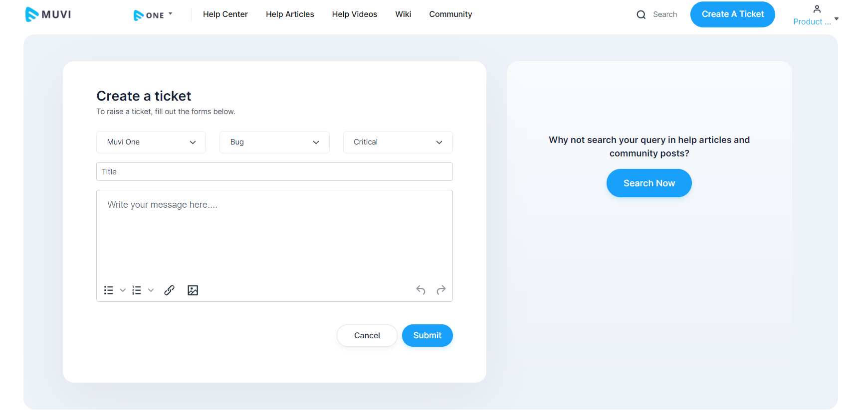 How to Add A Support Ticket - Help Center