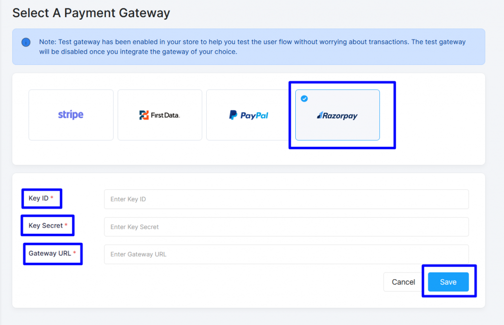 How to Add Razorpay Payment Gateway - Help Center