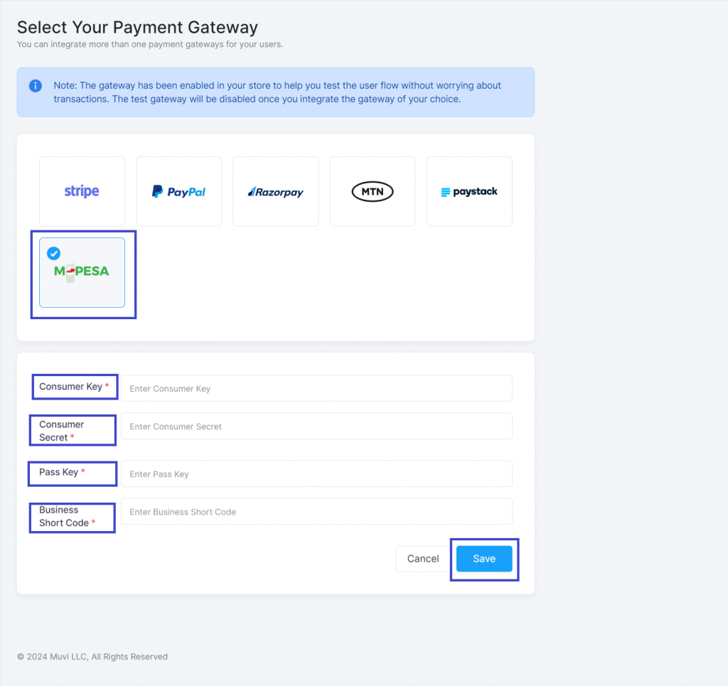 How to Add M-Pesa Payment Gateway - Help Center